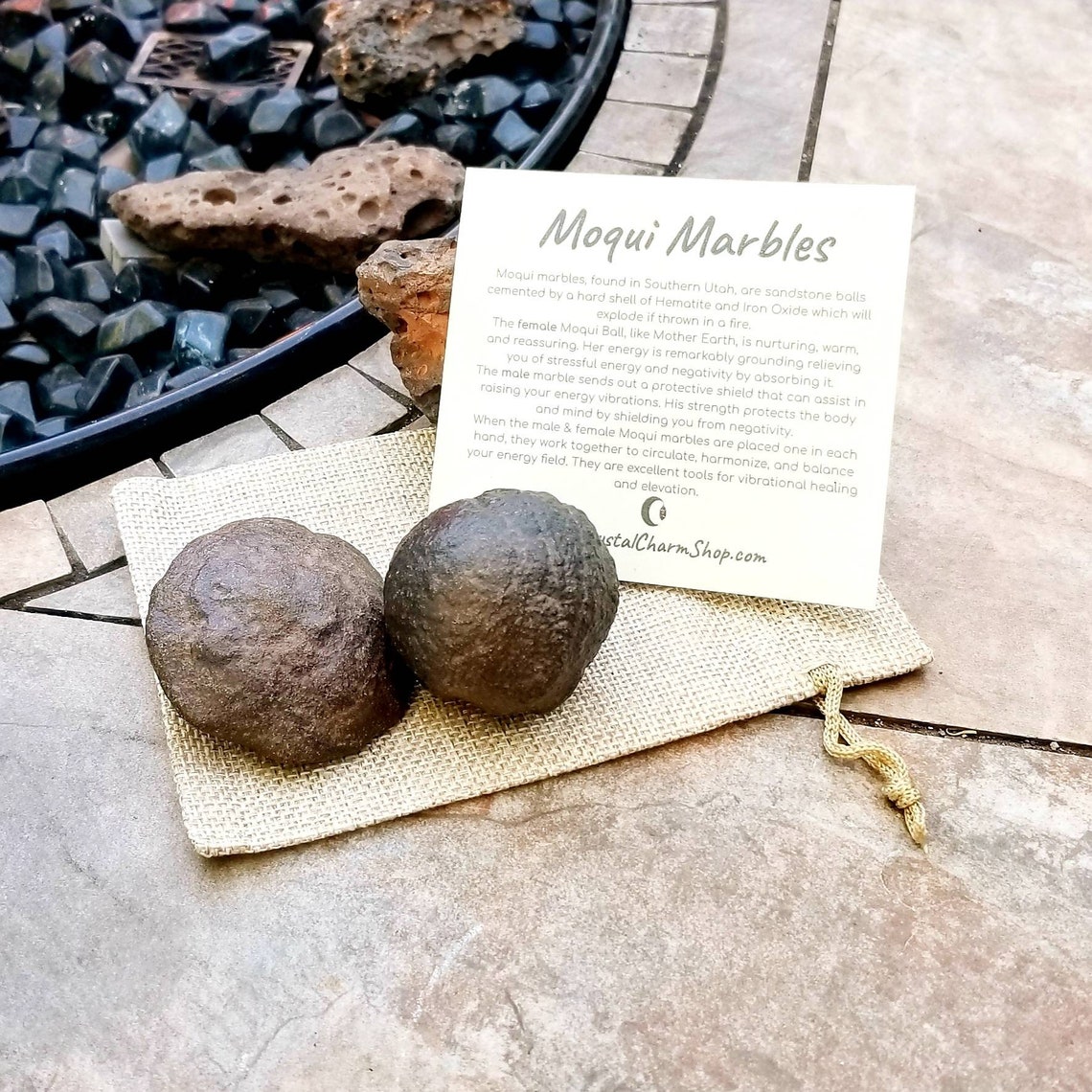 Moqui Marbles Set-of-2 Shaman Stones Moki Balls Sandstone - Etsy