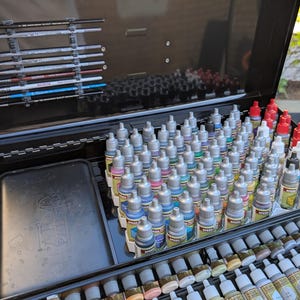 Ultimate Portable Miniature Paint Storage Toolbox | Holds Well Over 200 ...