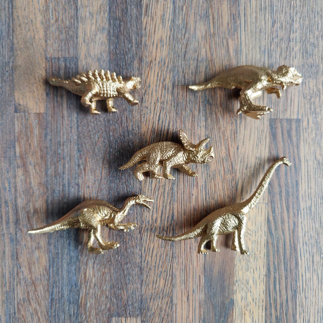 Dinosaur Drawer Knob Set of 5 two Types - Etsy