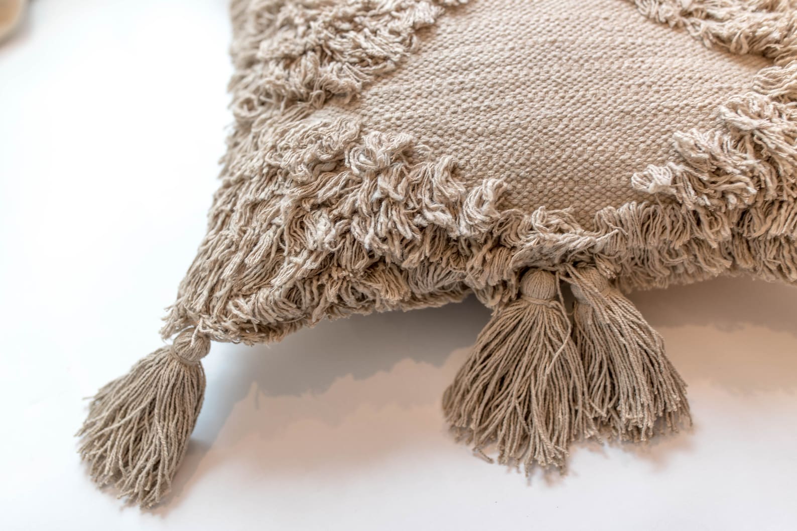 Toffee Brown Tassel Pillow Cover Handwoven Pillow Cushion - Etsy