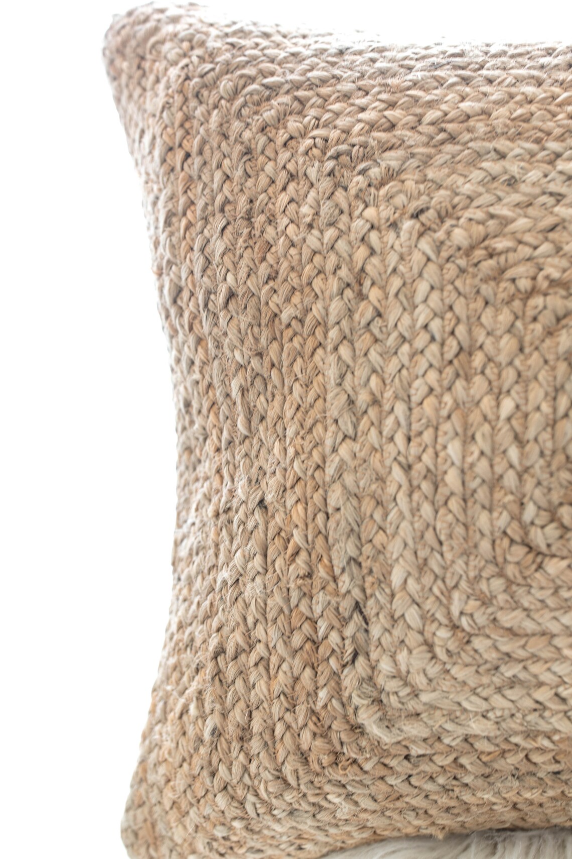 Bohemian Jute Pillow Cover Handwoven Pillow Cover Natural - Etsy