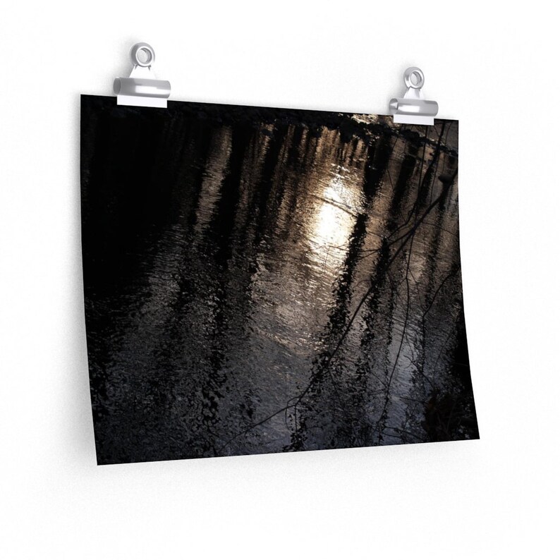 Creepy Water Reflection LANDSCAPE POSTER Archival Paper - Etsy