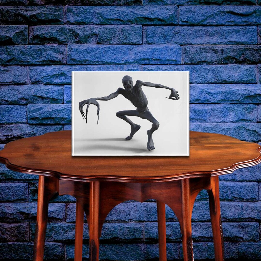 The Rake Monster Acrylic Art Display Block, Unique Horror Gift, the ...