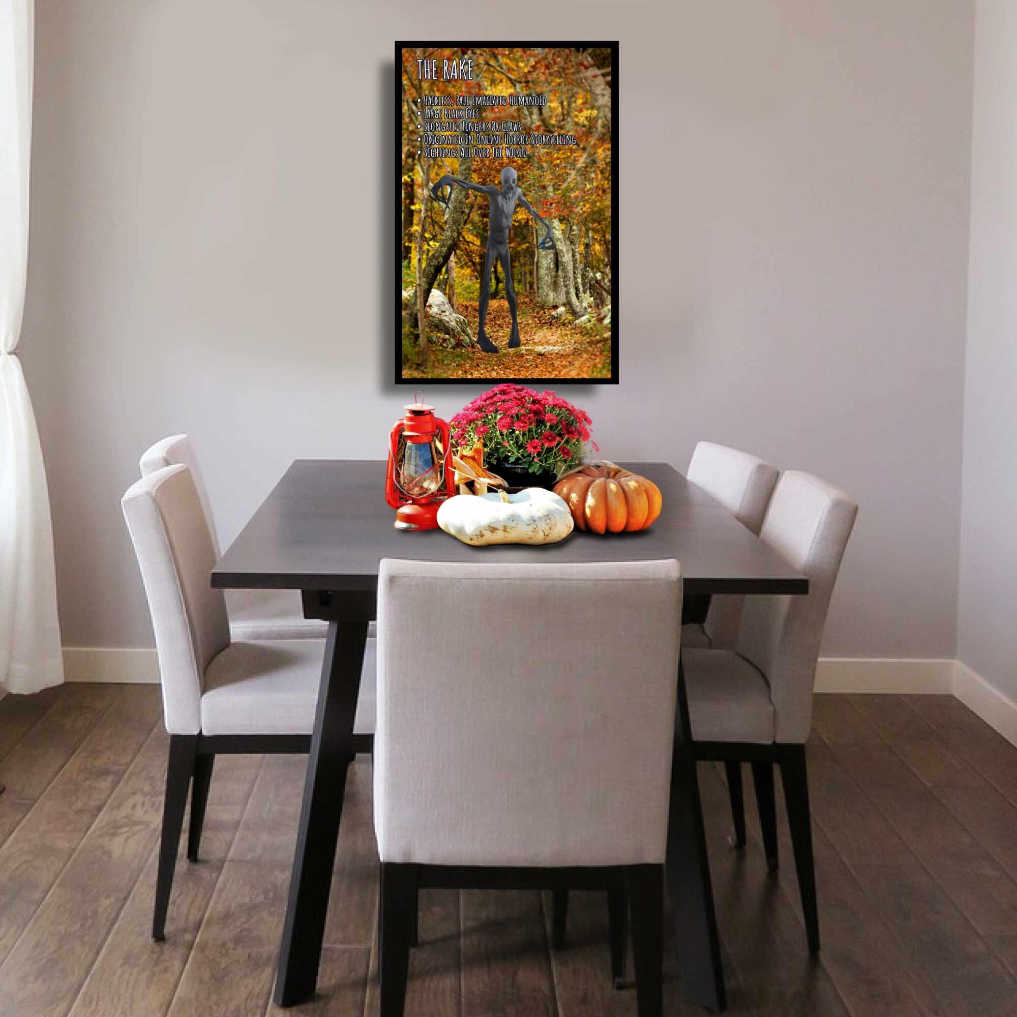 Creepy Scary Monster the Rake Poster, Dark Art Print, Horror Poster ...