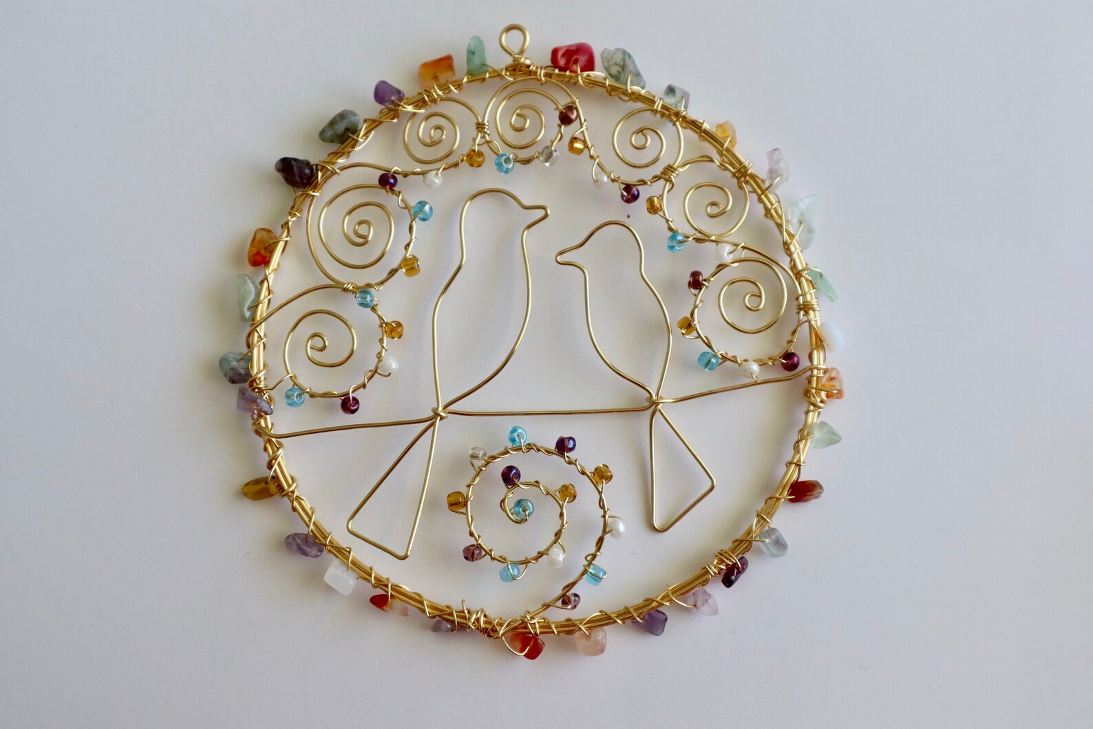 Printable Birds on Wire Template for Beaded Suncatcher | Etsy