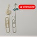 Printable Musical Bookmarks Templates Flat Wire Art Pattern - Etsy