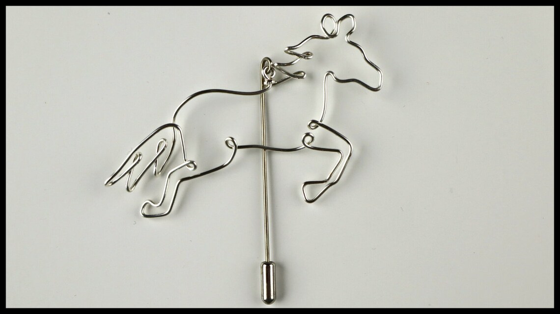 Printable Horse Brooch Templates Wire Jewelry Making Pattern PDF ...