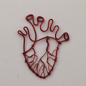 Printable Anatomical Heart Pendants Wire Jewelry Making Pattern PDF ...