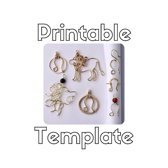 Printable Leo Zodiac Jewelry Template // Youtube Tutorial PDF - Etsy
