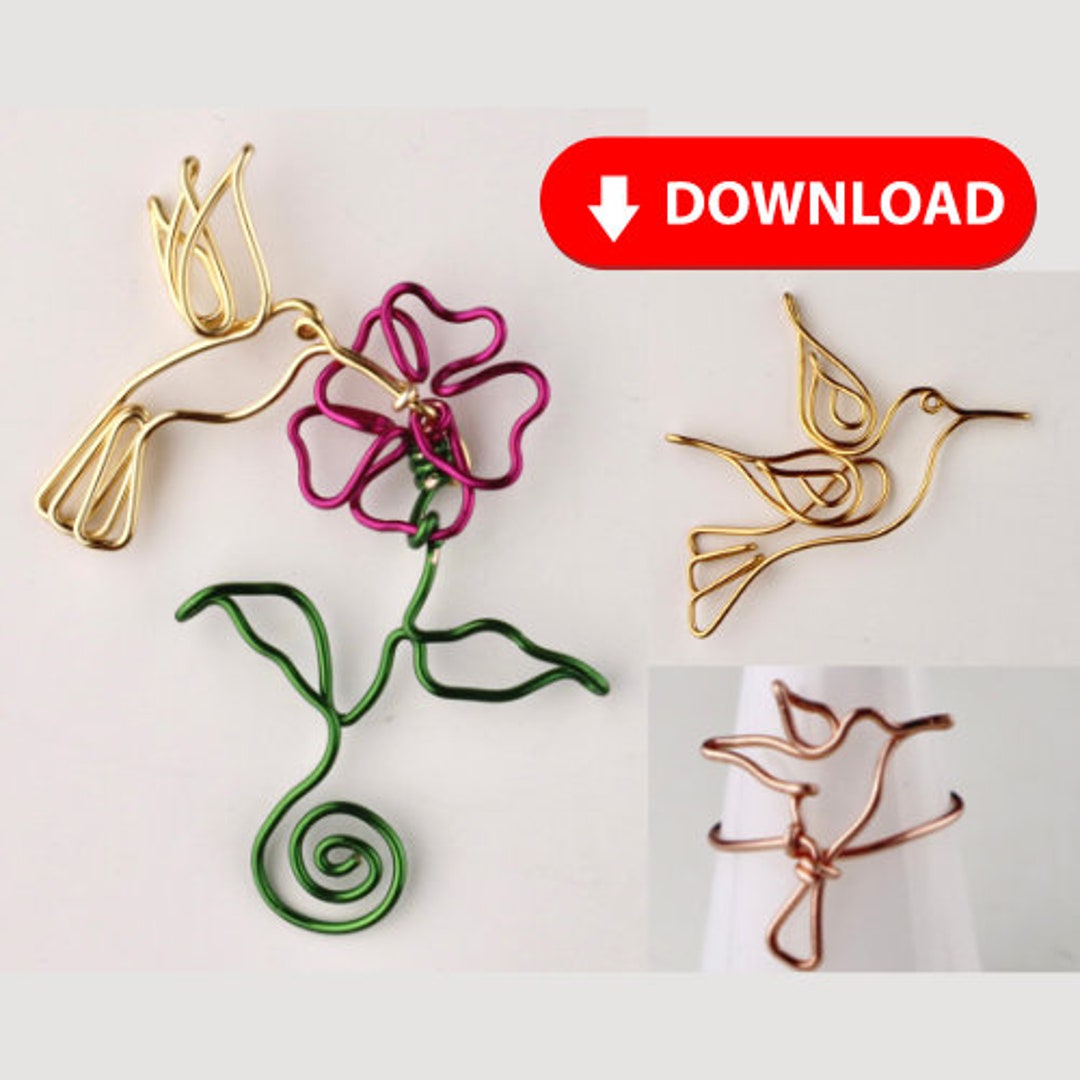 Printable Hummingbird Templates // Youtube Tutorial PDF Pattern - Etsy