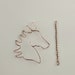 Printable Horse Brooch Templates Wire Jewelry Making Pattern PDF ...