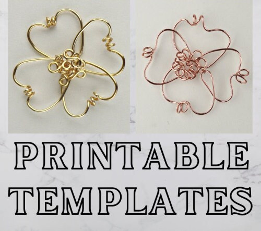 Wire Jig Dogwood Flower Pendants // Artistic Wire Deluxe Jig Template ...