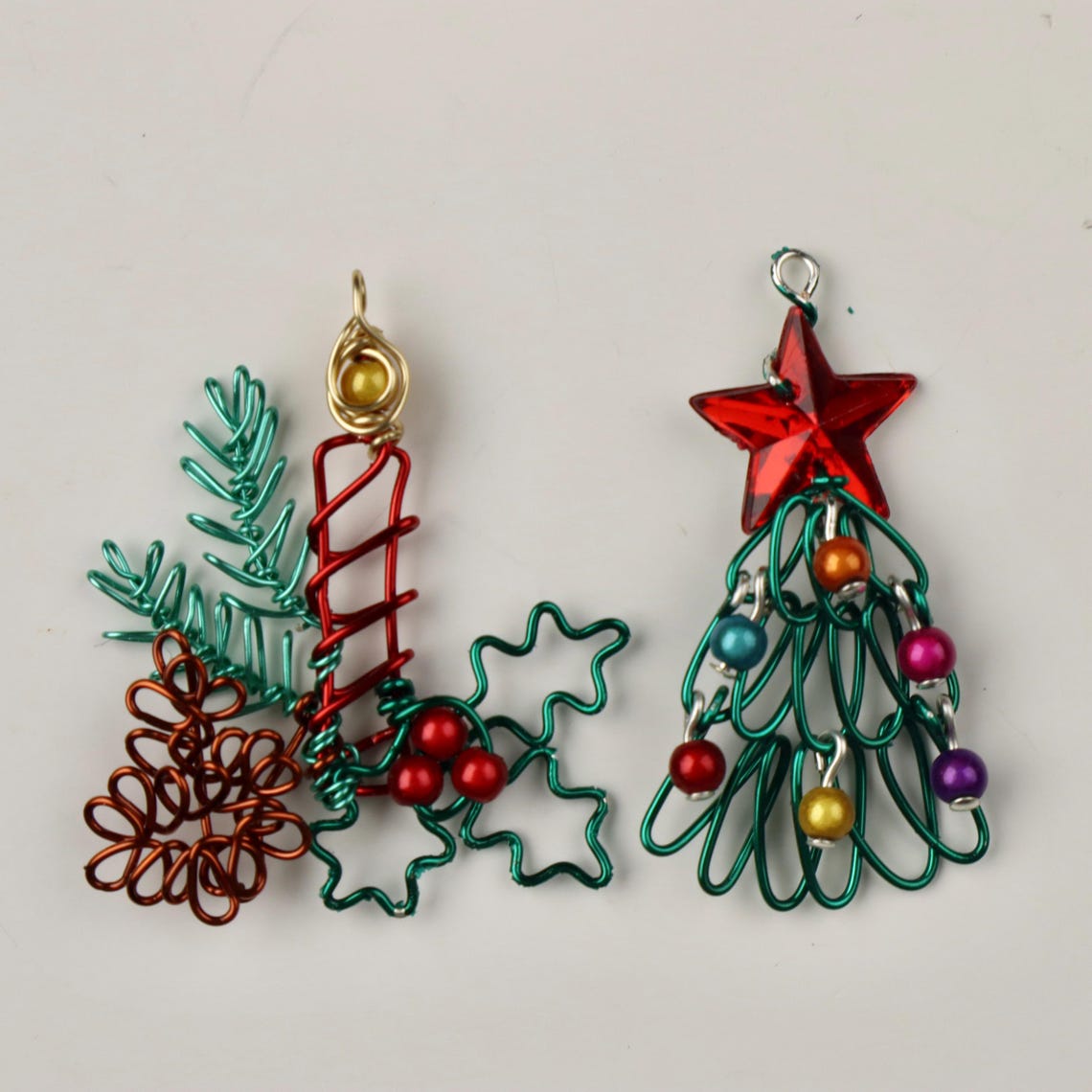 Printable Leg Lamp and Christmas Tree Ornament Templates Wire Art ...