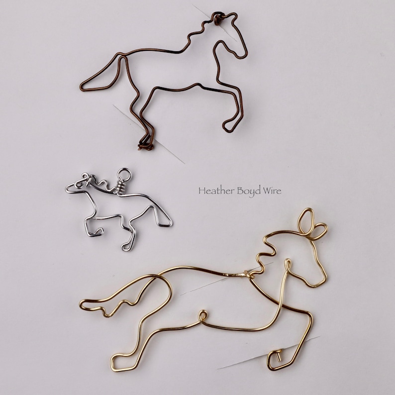 Printable Horse Brooch Templates // Youtube Tutorial PDF - Etsy