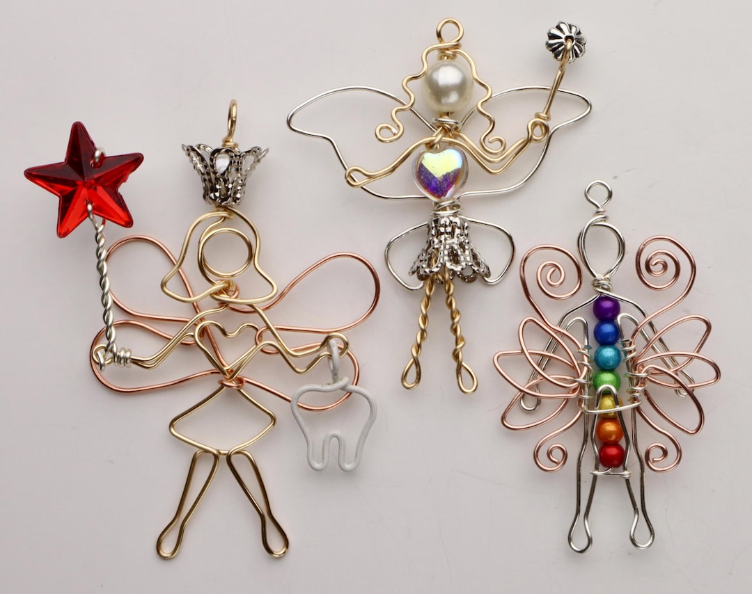 Printable Fairy Pendant Templates Wire Jewelry PDF Pattern - Etsy