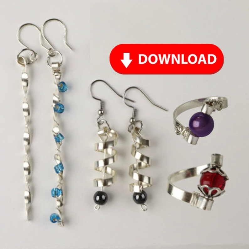 Printable Flat Wire Jewelry Templates PDF Download Pattern - Etsy