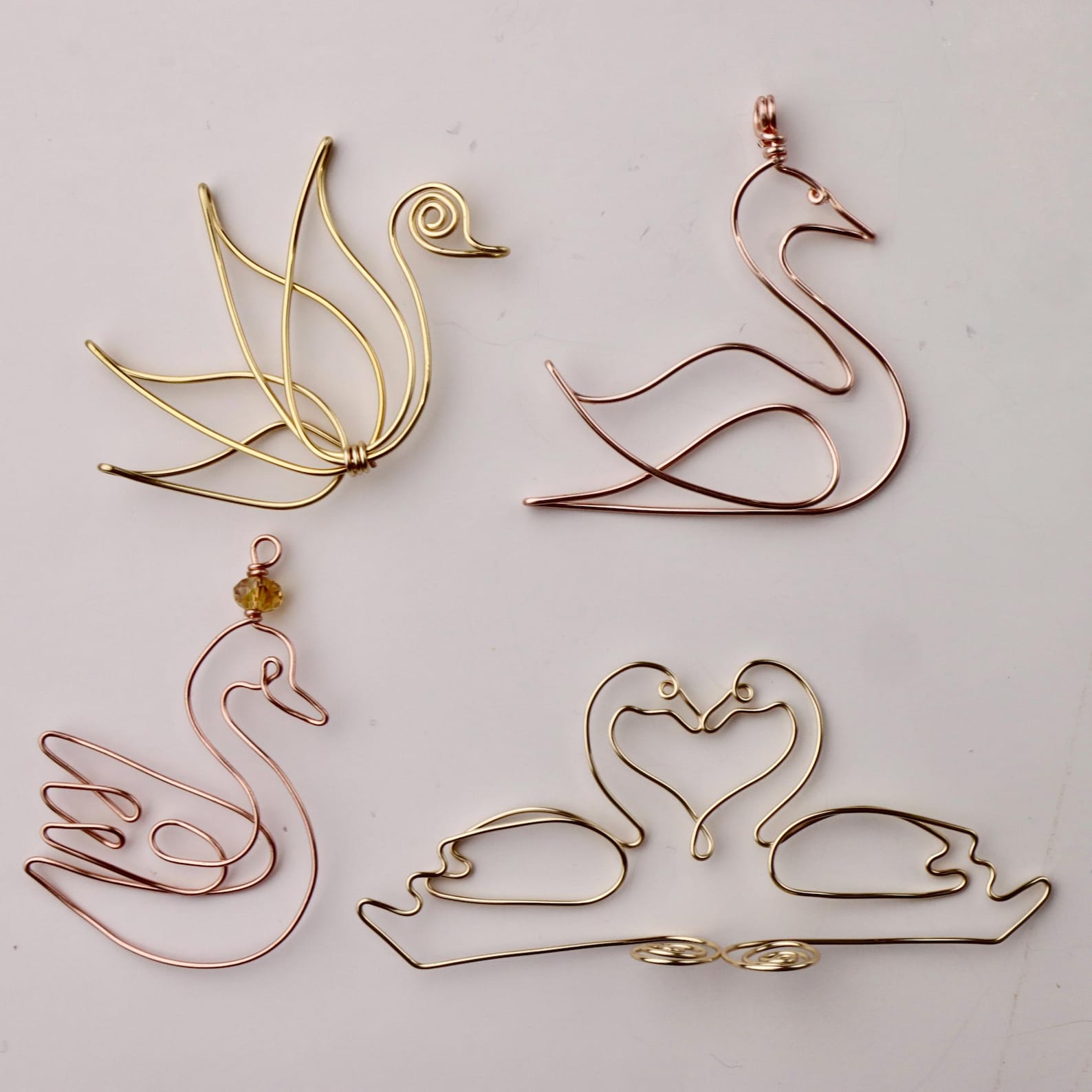 Printable Swan Pendant Templates Wire Jewelry Pattern PDF Download - Etsy
