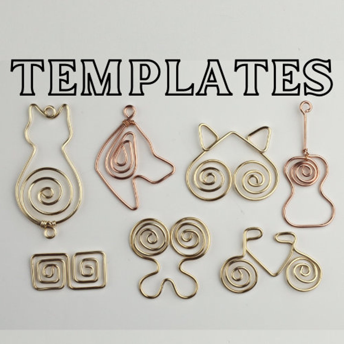 Printable Templates for Wire Spiral Components - Etsy