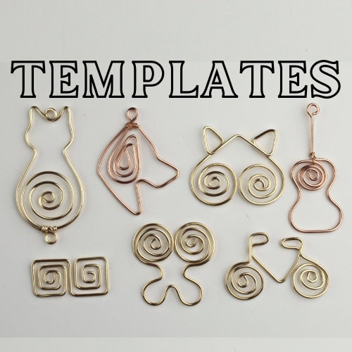 Printable Templates for Wire Spiral Components - Etsy