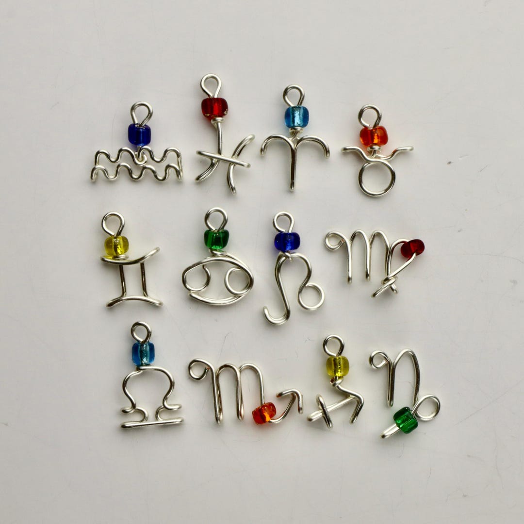 Printable Zodiac Charms Templates Wire Jewelry Making Pattern - Etsy