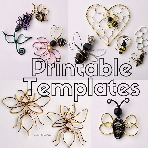 Printable Templates for Wire Spiral Components - Etsy Canada