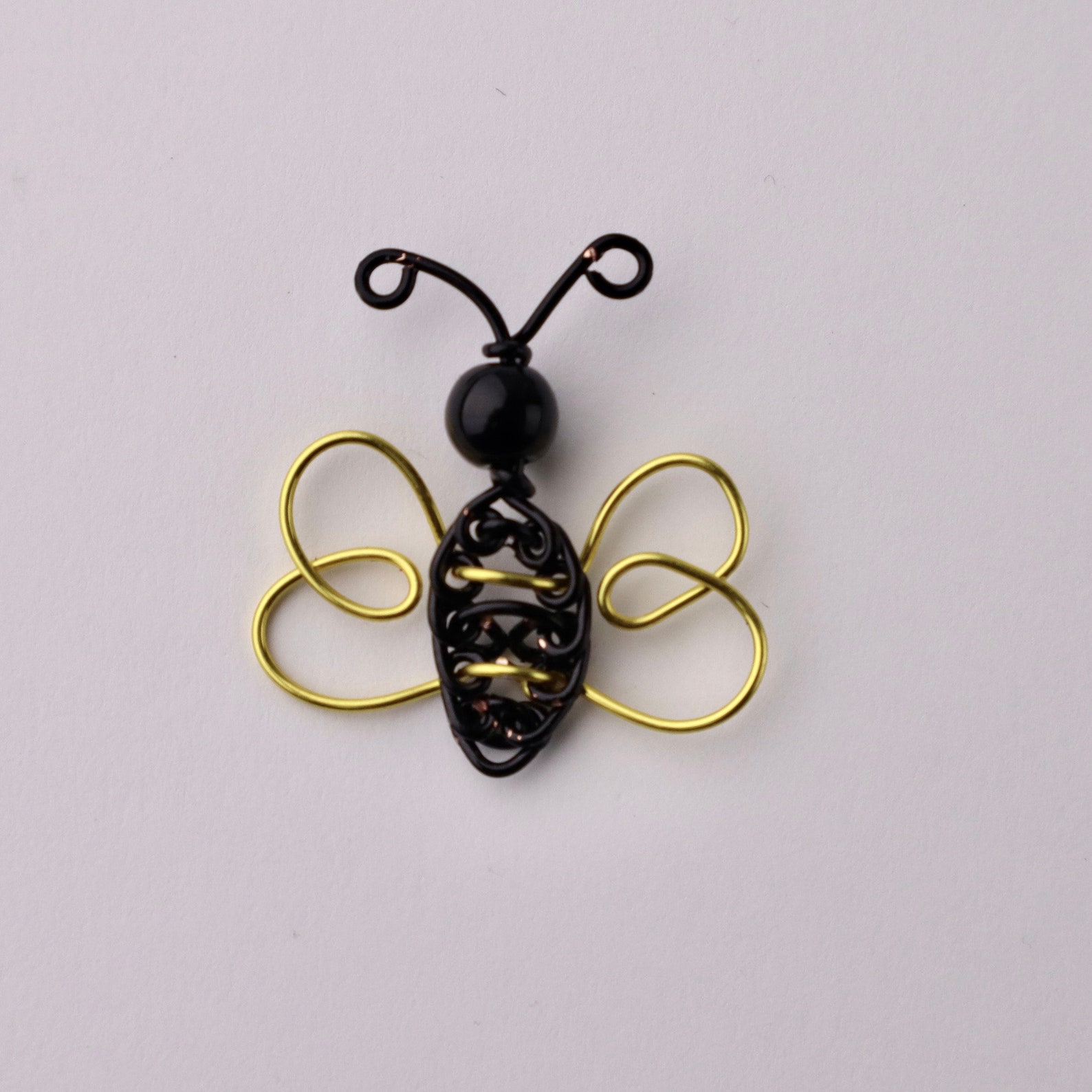 Printable Wire Bee Jewelry Template // Youtube Tutorial PDF - Etsy