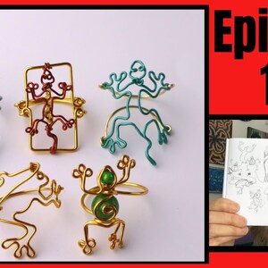 Printable Lizard Templates Wire Jewelry Making Patterns - Etsy