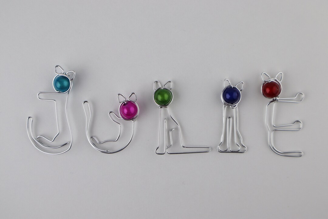 Printable A-Z Cat Letter Templates for Wire Pendants Jewelry Making ...