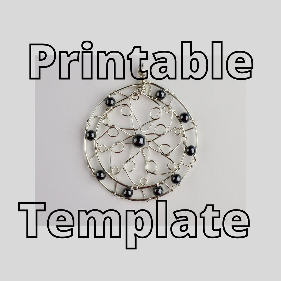 TEMPLATE Treble Clef Wire Mandala Pendant for Artistic Wire Writing ...
