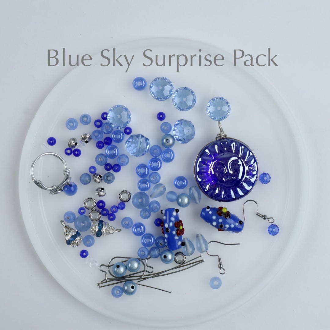 KIT: Surprise Pack Blue Sky Jewelry Making Kit - Etsy