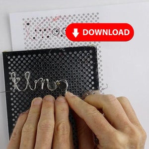Printable A-Z Letter Templates Wire Jig Pattern - Etsy