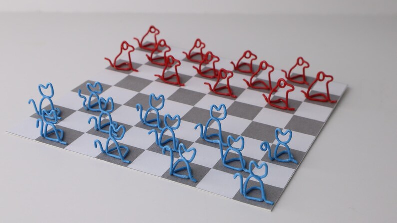 Printable Chess Set Template Wire Art Pattern - Etsy Canada