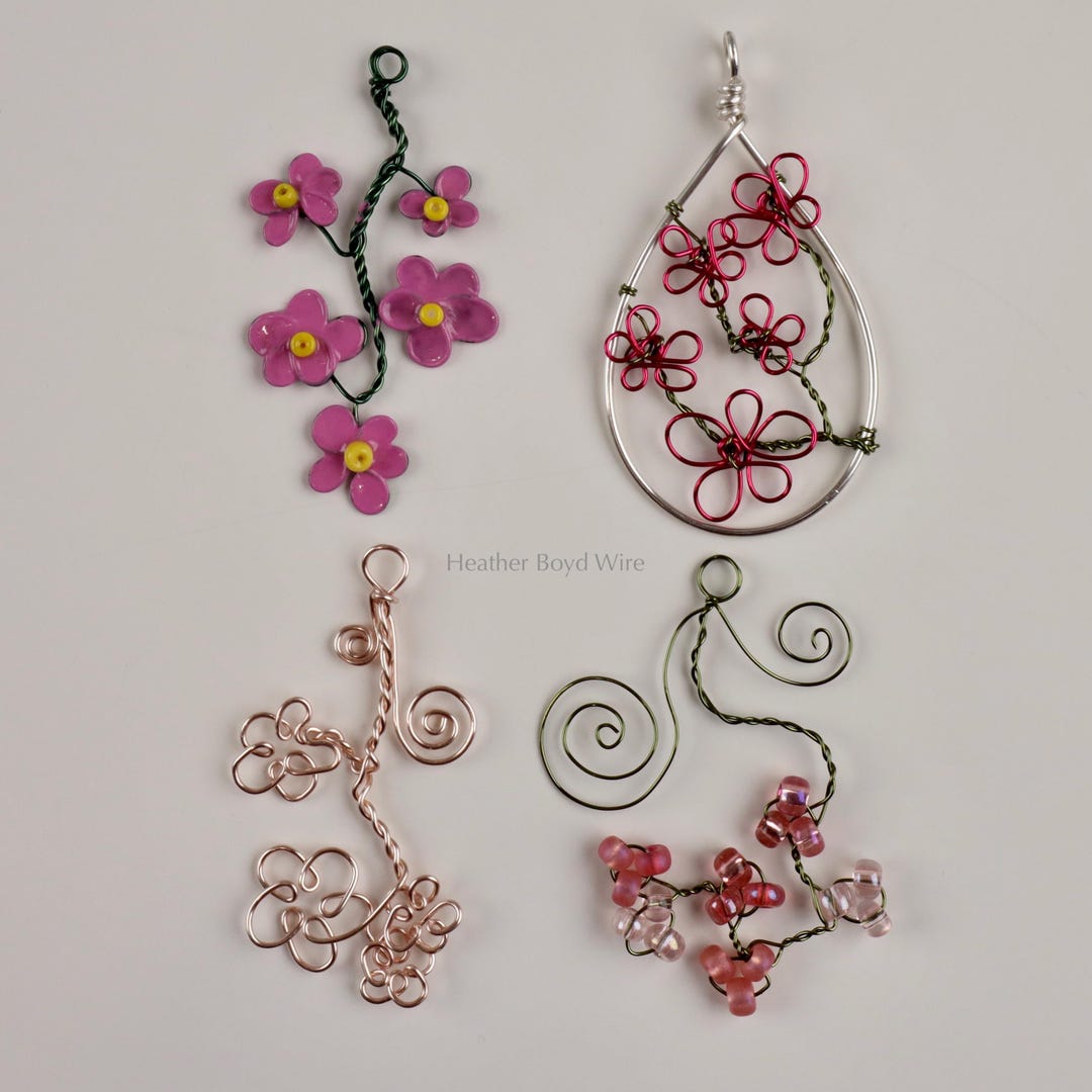 Printable Cherry Blossom Templates Artistic Wire Art PDF Pattern - Etsy