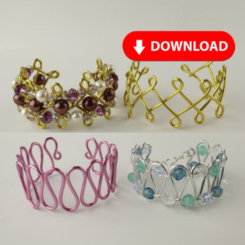 Wire Jig Bracelet Templates // Youtube Tutorial PDF Pattern - Etsy