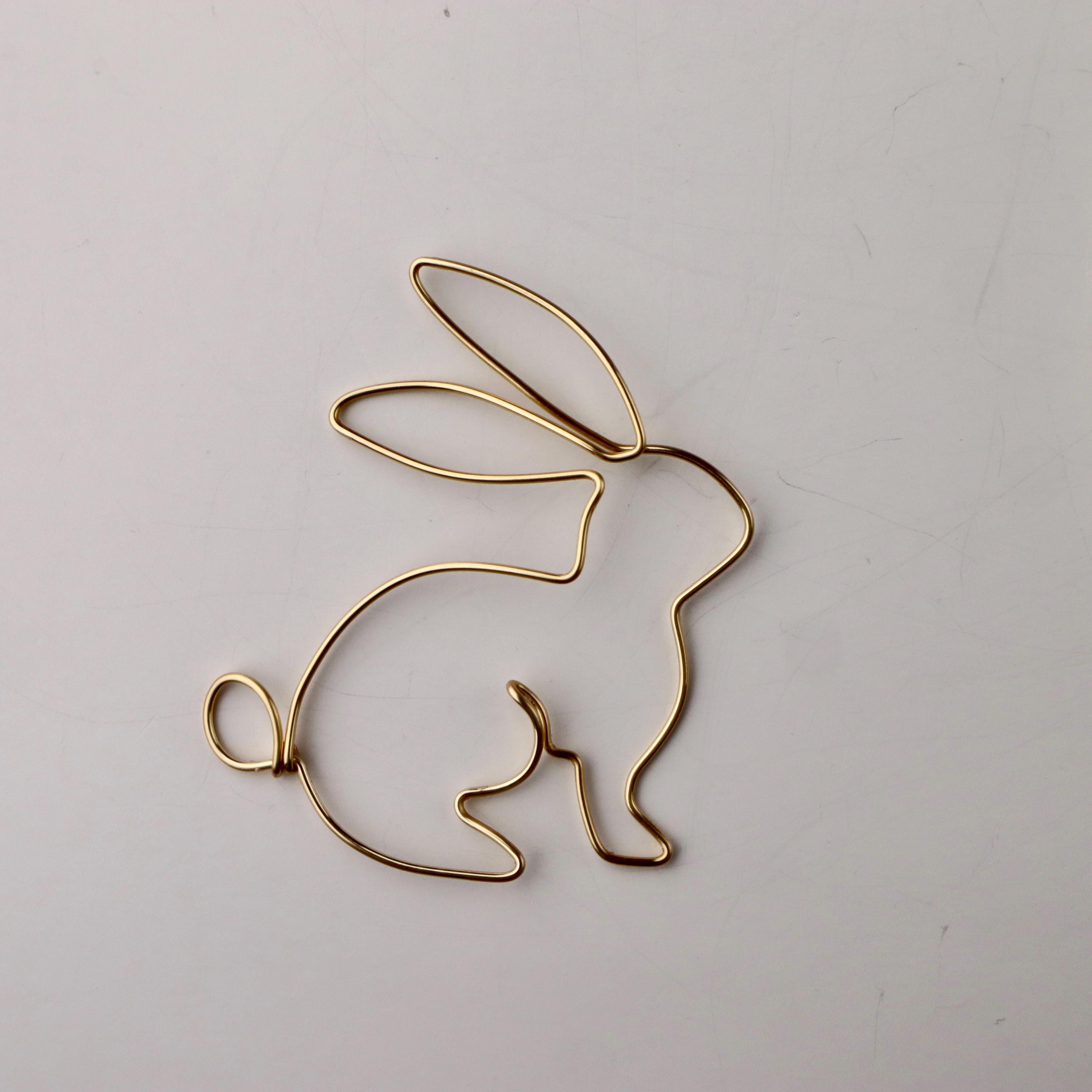 Printable Bunny Pendant Templates Wire Jewelry Making Pattern - Etsy