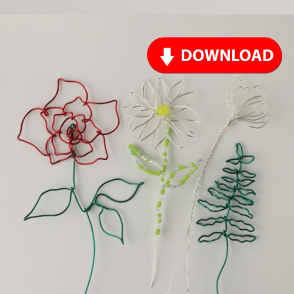 Wire Jig Dogwood Flower Pendants // Artistic Wire Deluxe Jig Template ...