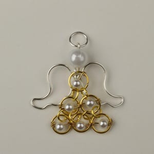 Printable Chainmaille Angel Pendant Template Wire Jewelry Making ...