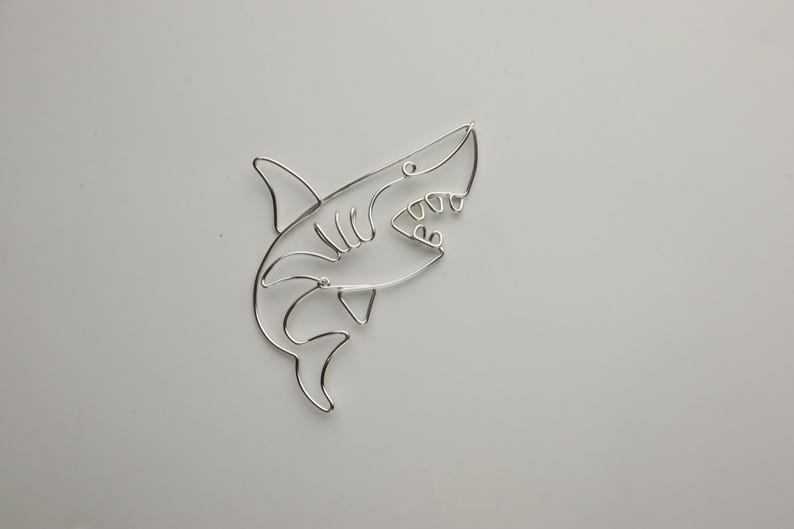 Printable Shark Pendant Templates Wire Jewelry Making Pattern PDF ...