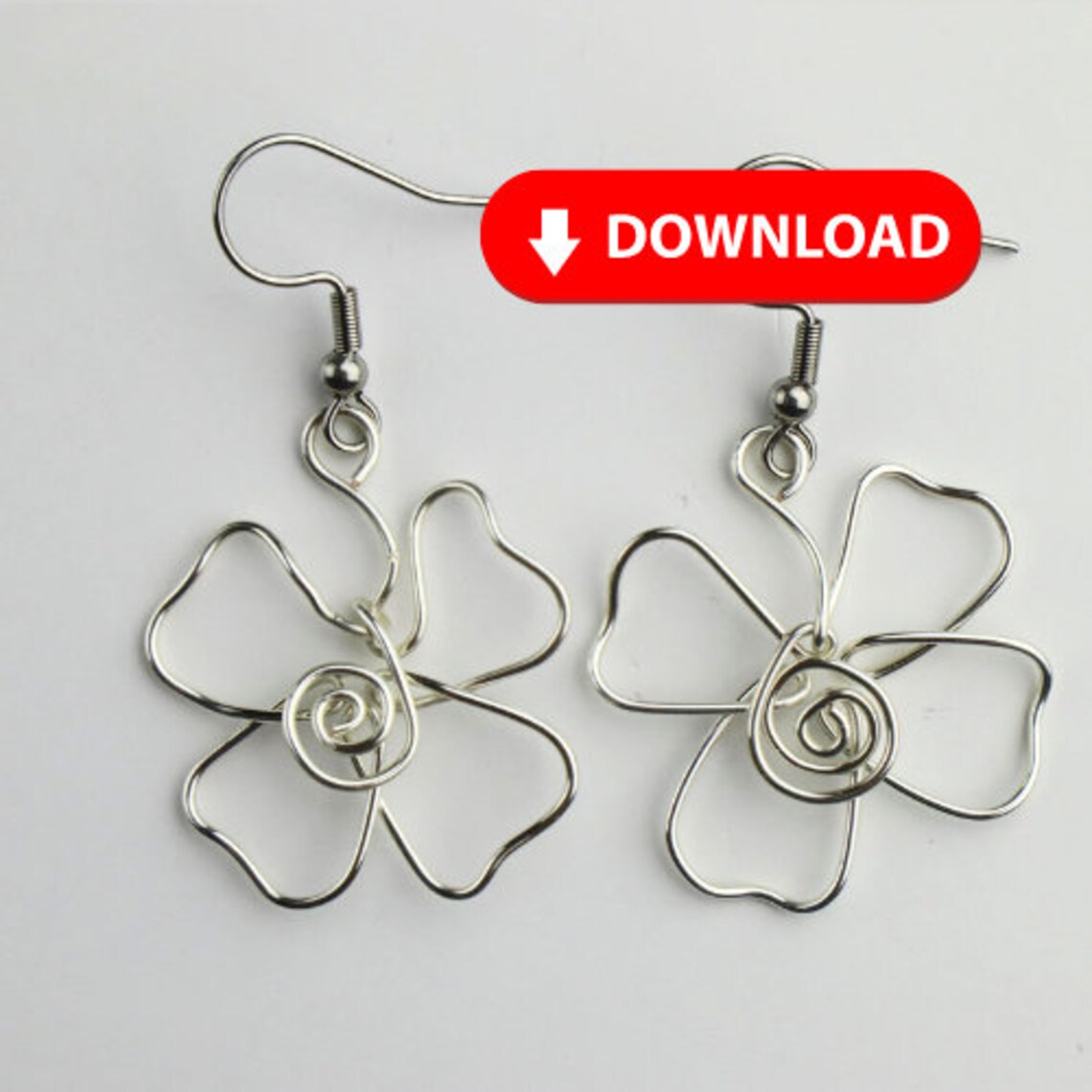 Printable Jig Template 4-leaf Clover Pendant // Wire Art Pattern - Etsy
