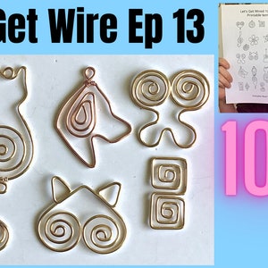 Printable Templates for Wire Spiral Links Components // Digital ...