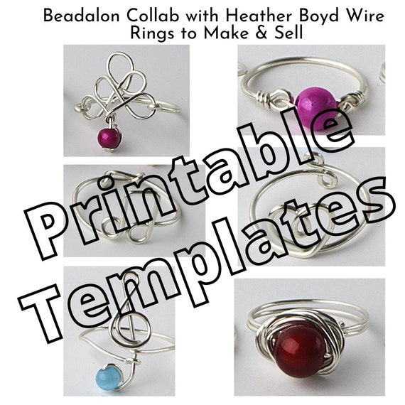 Printable Templates for Rings to Make and Sell | Etsy Canada