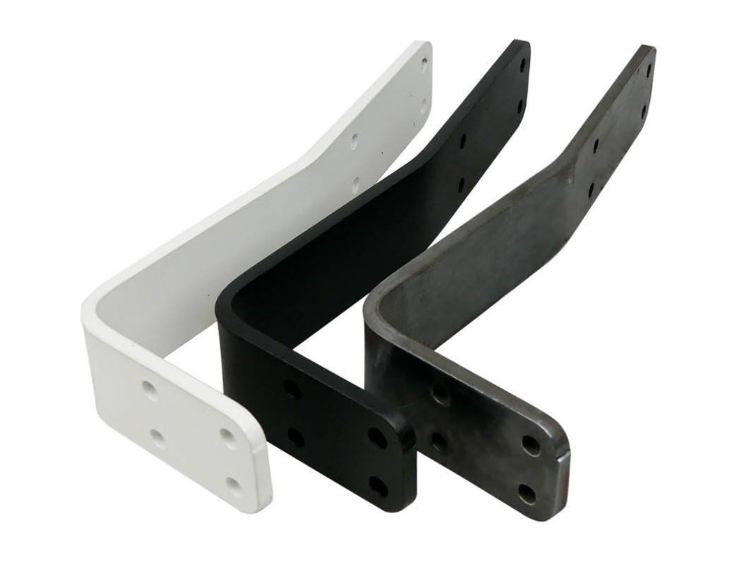 2x Metal Backrest Bracket for Seat, Bench, Bed, Backrest for Screwing ...