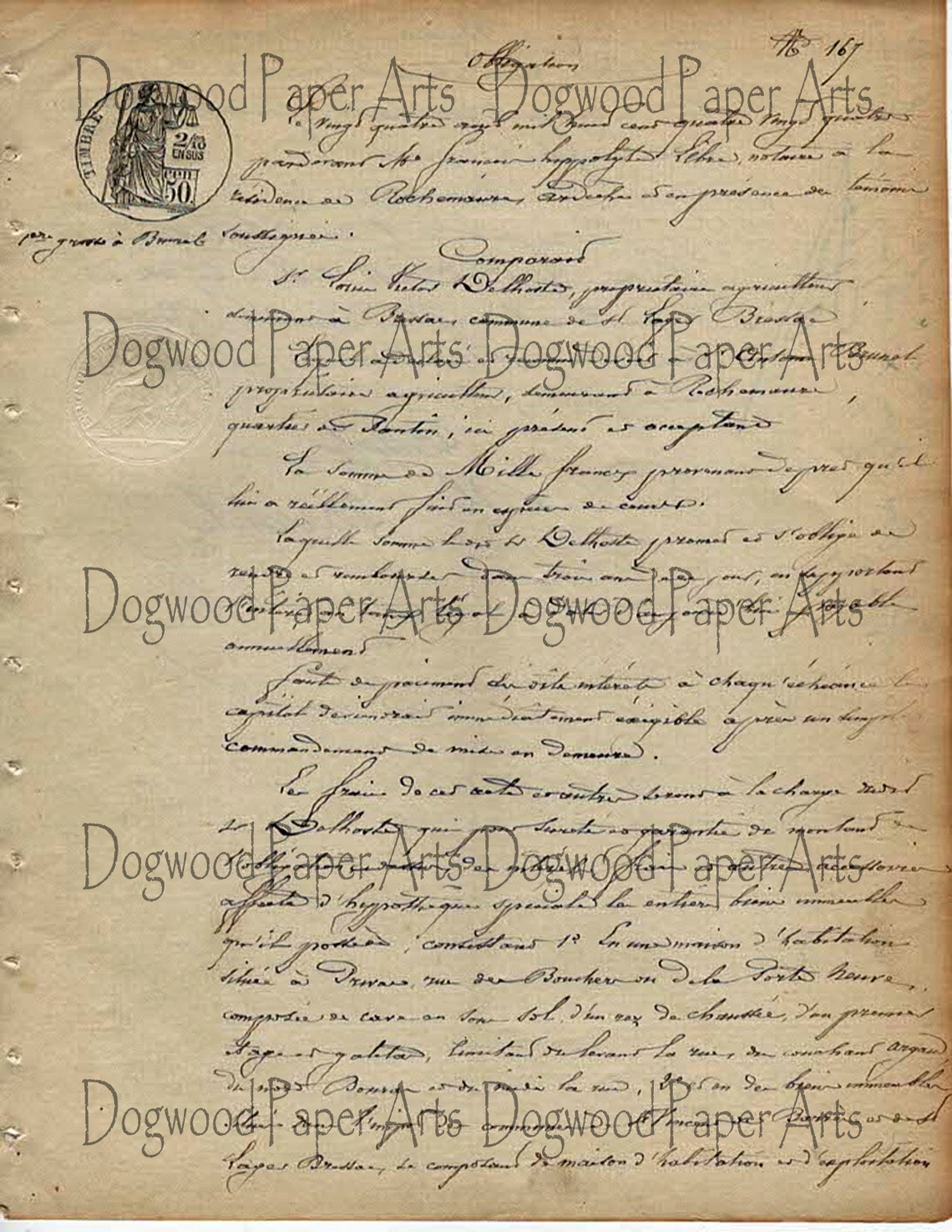 French Documents Digital Download Kit 1 10 Pages of | Etsy