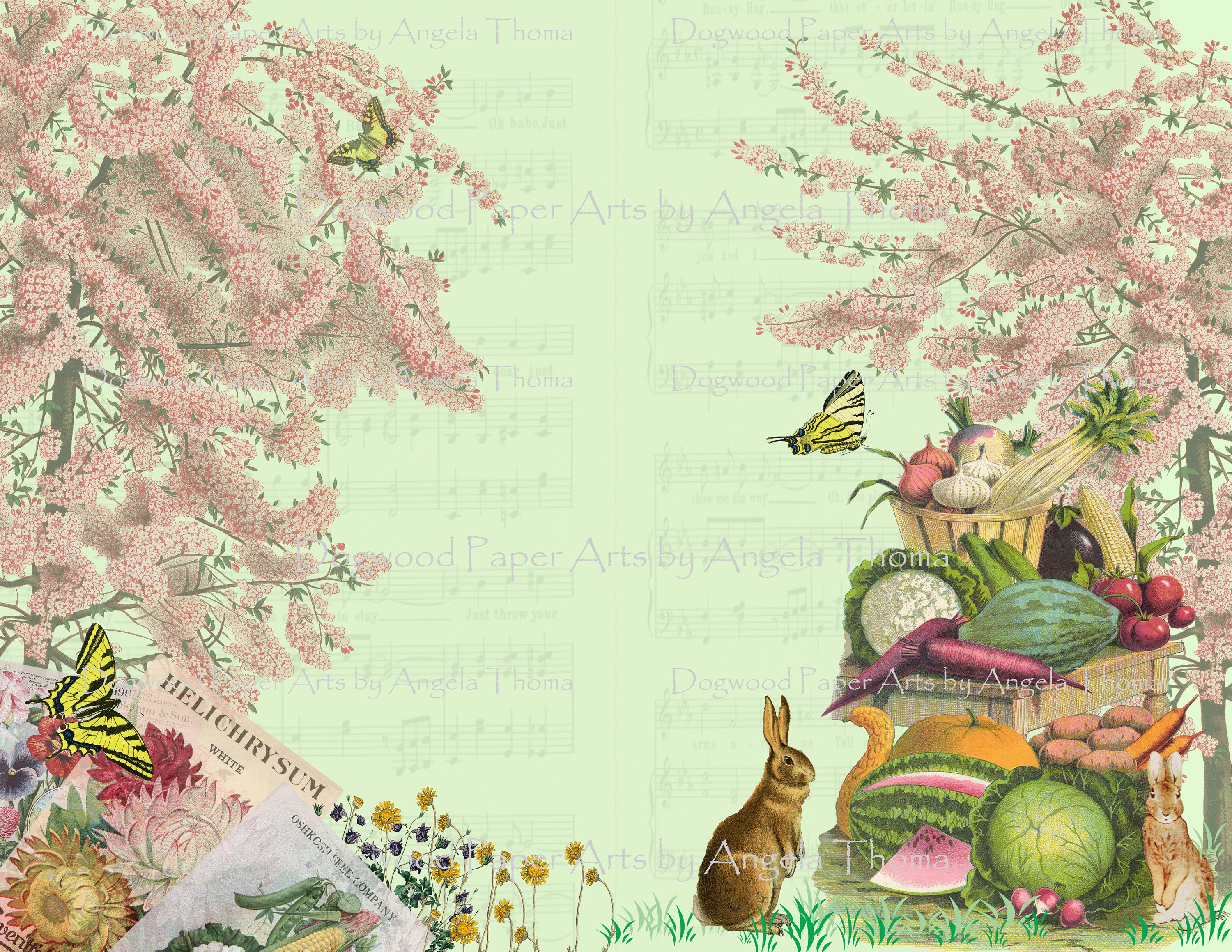 Songs of Spring Kit One, Digital Journal, Junk Journal, Spring Journal ...