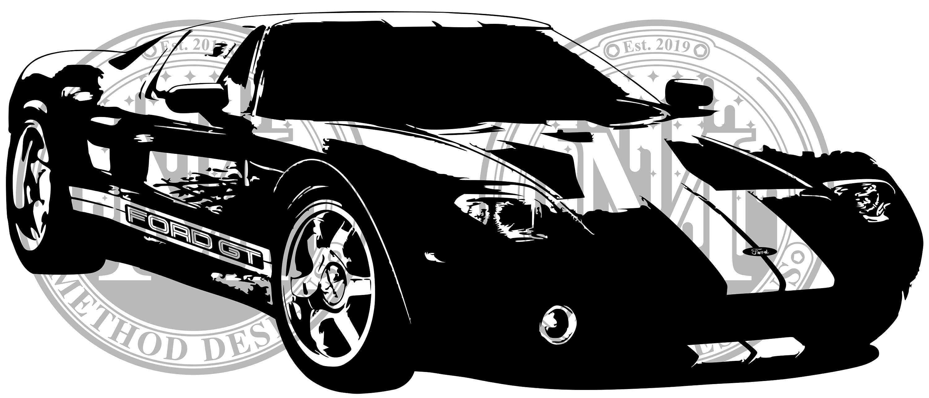 Ford GT-40 Wall Decal Vector Image - Etsy UK