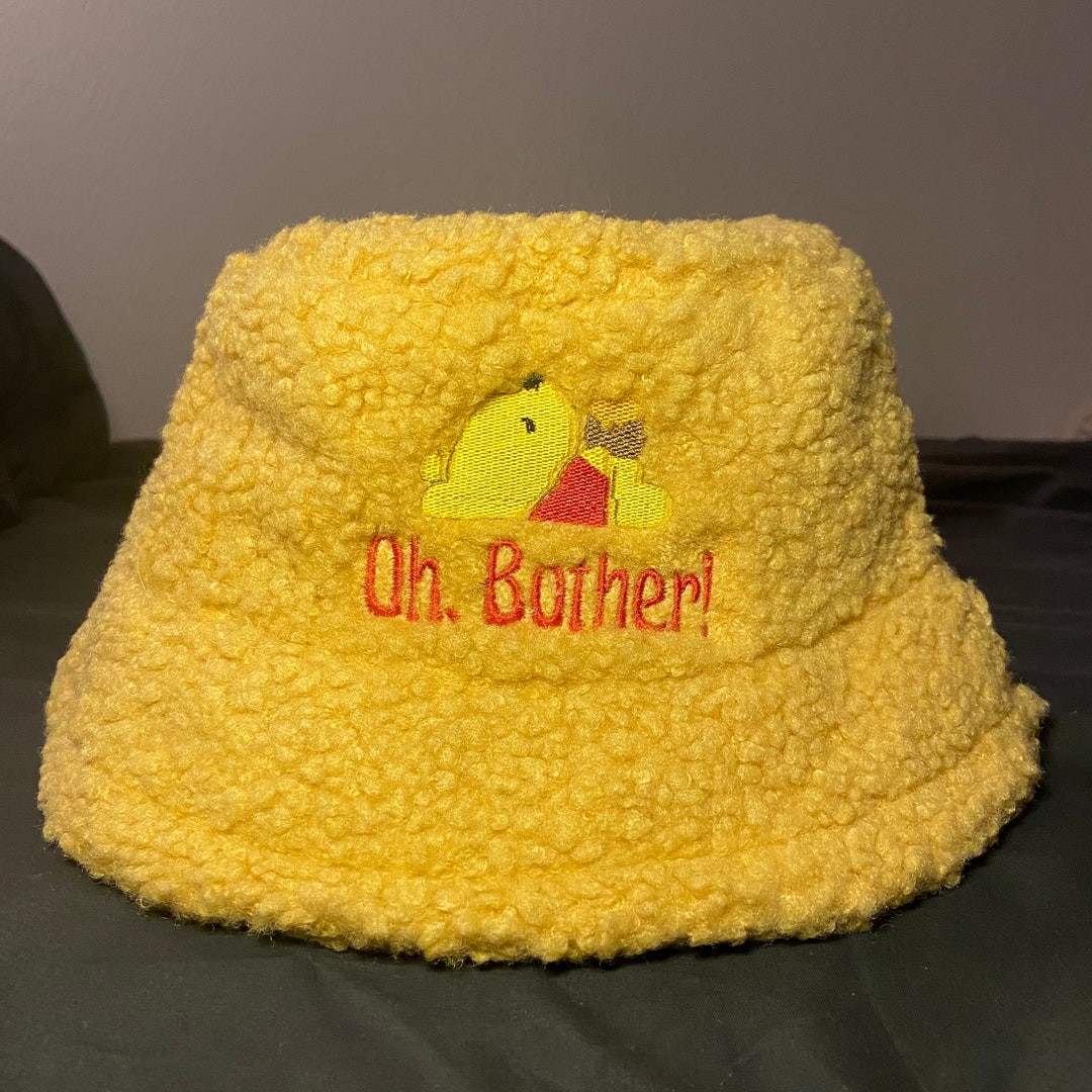 Winnie the Pooh Sherpa Yellow Bucket Hat - Etsy