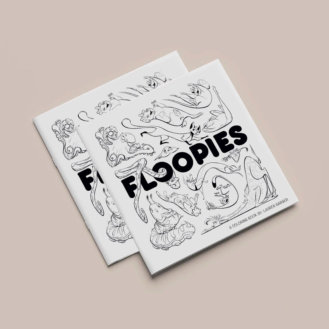 Floopies Coloring Book! Coloring Book Gift of Fun and Funny Animals - Etsy