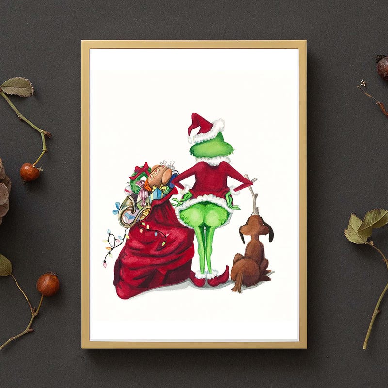 Grinch Butt for Christmas Tree - Etsy