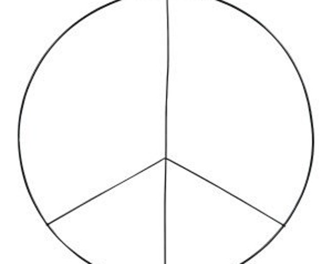 5 Peace Sign Wreath Forms, 14 In. - Etsy