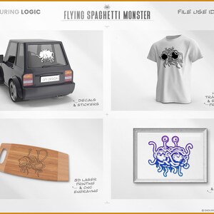 FSM Flying Spaghetti Monster Logo Super Bundle SVG Vector Graphics ...